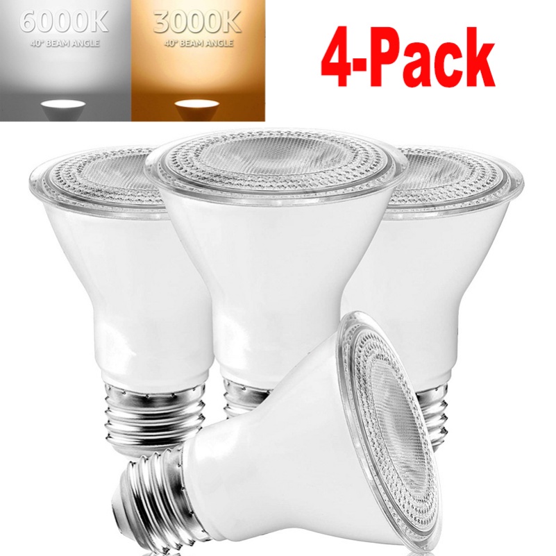 4PCS PAR20 LED Bulbs LED Spotlight Bulbs Flood Lights E27 Track Light ...