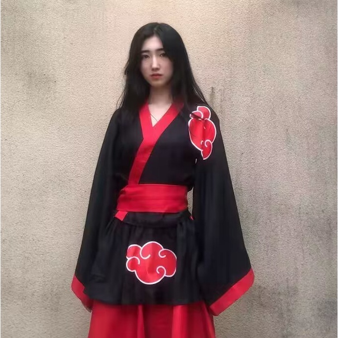 Akatsuki Female Lolita Clothing Kimono Dress Anime Cosplay Costumes ...