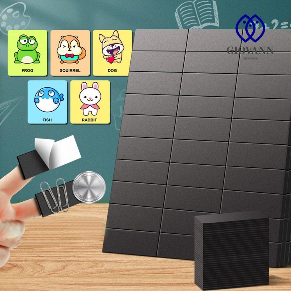 GIOVANNI DIY Magnetic Sticker, Flexible Rectangular Magnet Blackboard ...