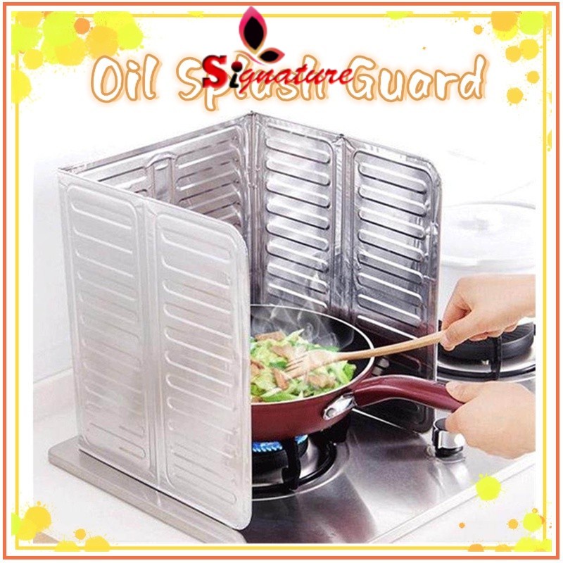 Aluminium Foil Oil Splash Guard Foldable Cooking Insulate Splash Proof ...