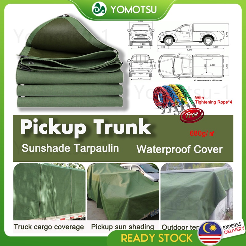 Thicker Pickup Truck Back Box Cover Pickup Truck Canvas With Tightening ...