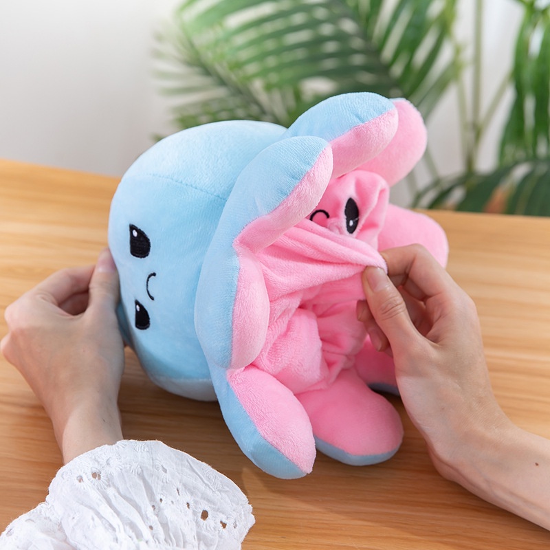 50Styles Reversible Flip Octopus Plush Toy Double-sided Octopus Stuffed ...