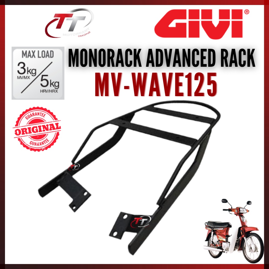 Honda WAVE125 WAVE 125 GIVI MV ADVANCE MONORACK MONO RACK MONOLOCK ...