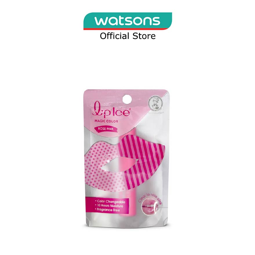 MENTHOLATUM LIP Lip Ice Magic Colour, Rose Pink, Fragrance Free 2g ...