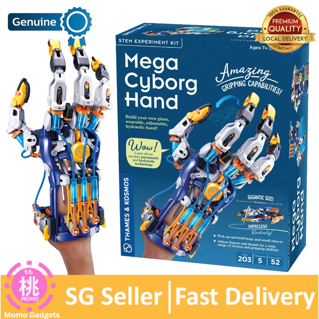 Thames & Kosmos Mega Cyborg Hand STEM Experiment Kit | Build Your Own ...