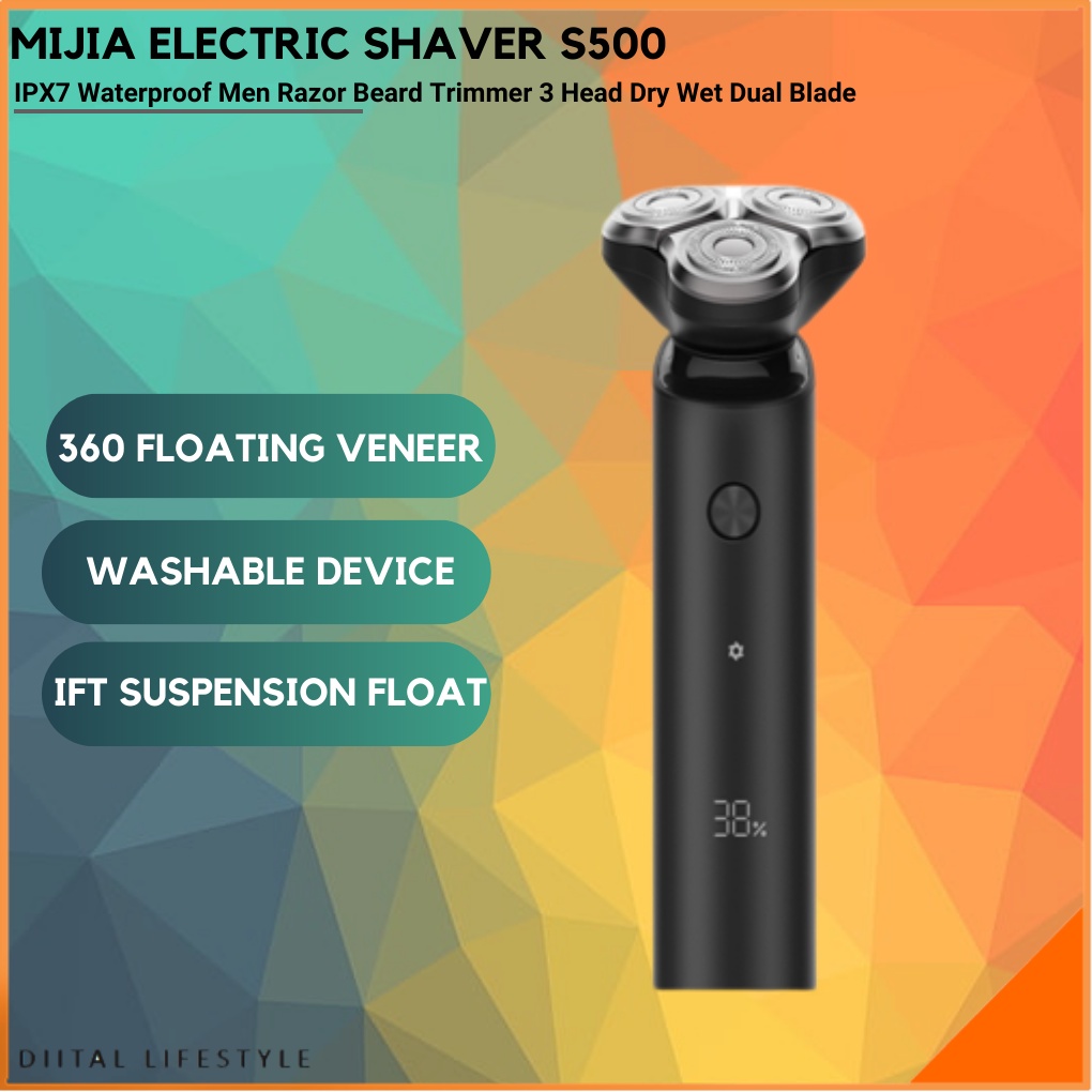Xiaomi Mijia Electric Shaver S500 IPX7 Waterproof | Shopee Singapore