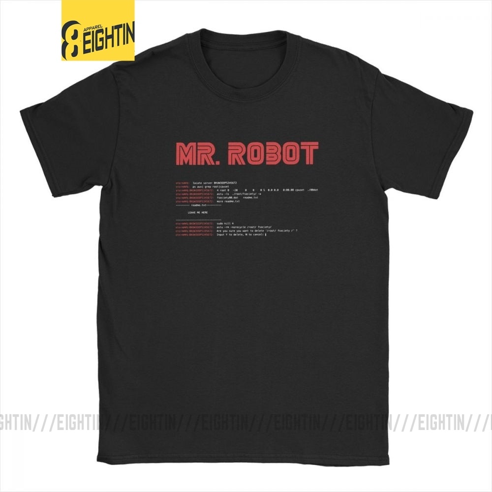 Classic and unique Mr Robot Fsociety00.dat T-Shirt Men Hacker Fsociety ...