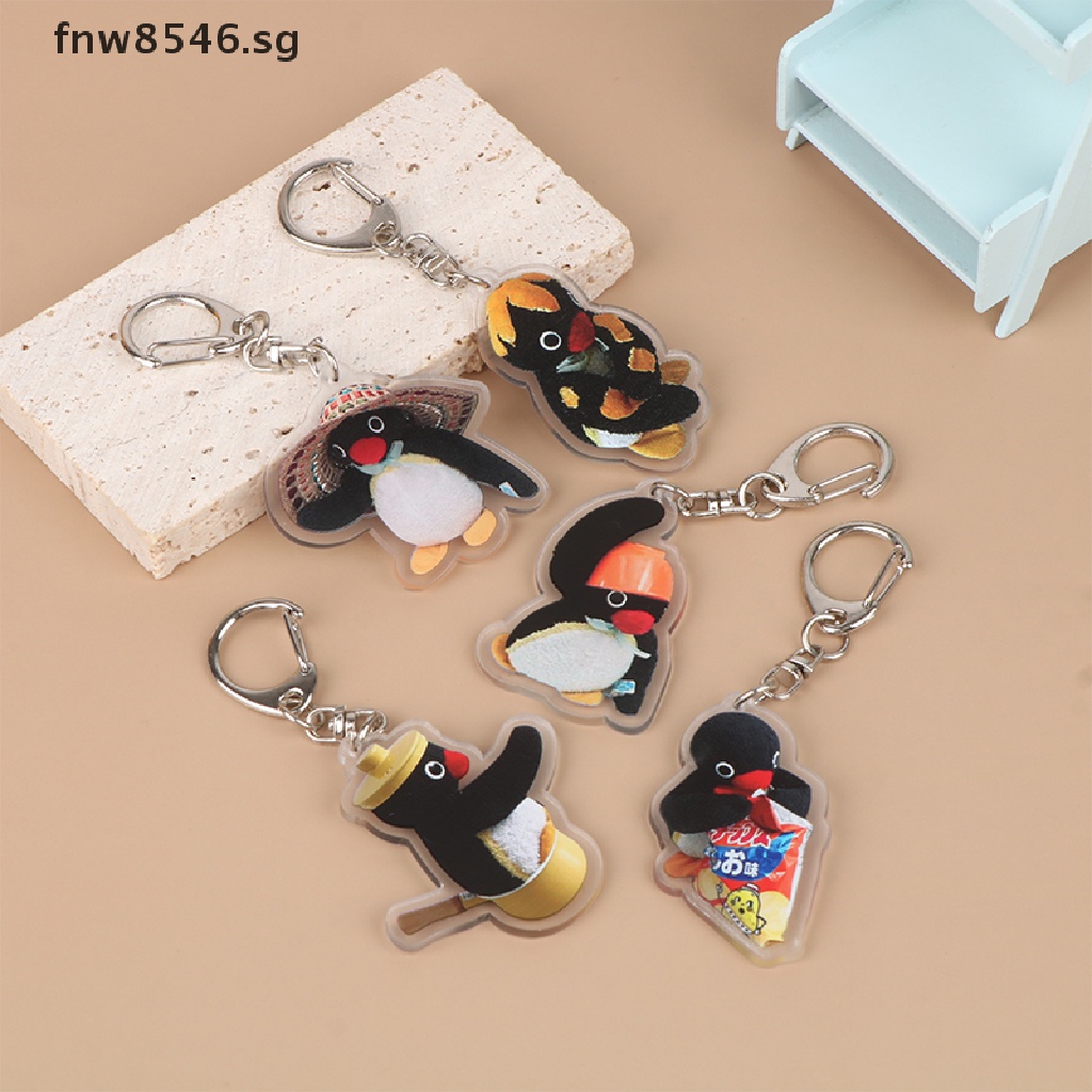 Fnw Pinguin Cute Cartoon Acrylic Doll Keychain Kawaii Toy Backpack ...