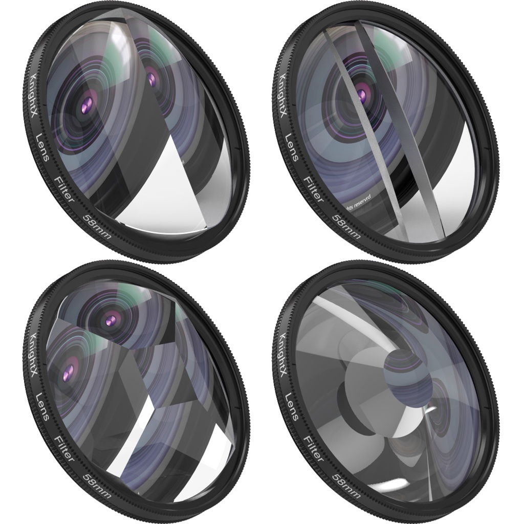 KnightX Camera Special Effects Prism Lens Fx Filter Swirl Black Hole ...
