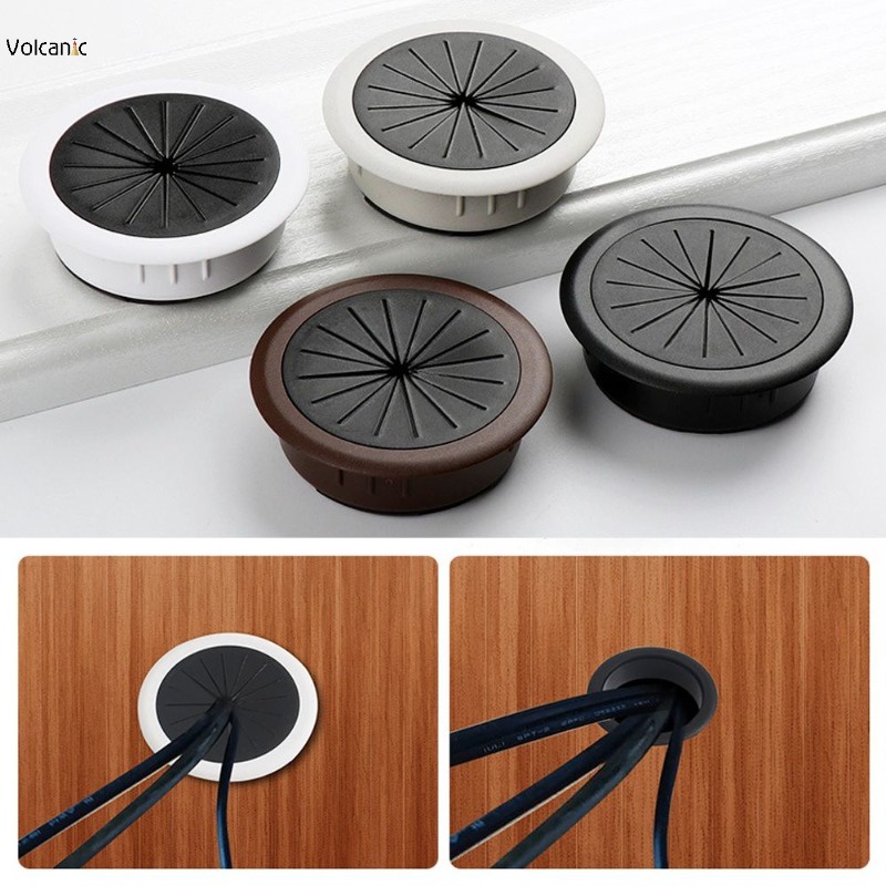 Multi-colored Compact Desk Table Computer Cord Tidy Grommet Wire Hole ...