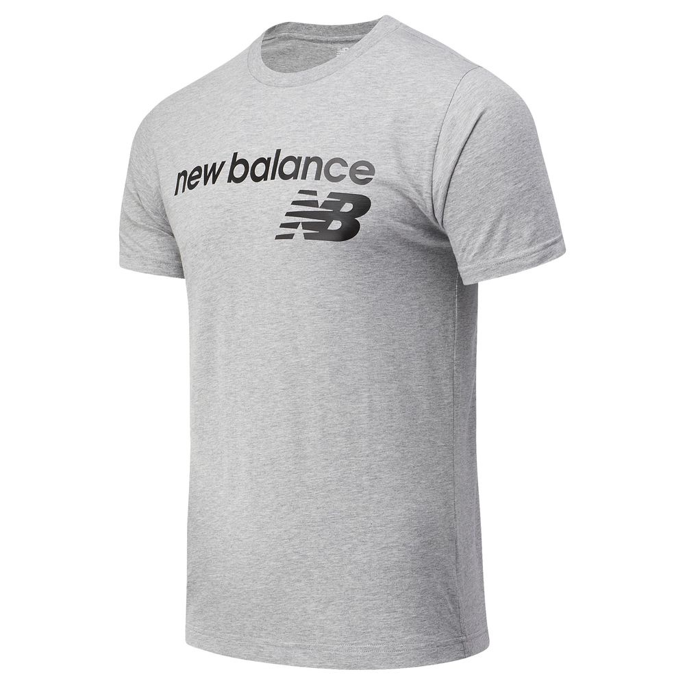 New Balance Mens NB Classic Core Logo T-Shirt - ATHLETIC GREY | Shopee ...
