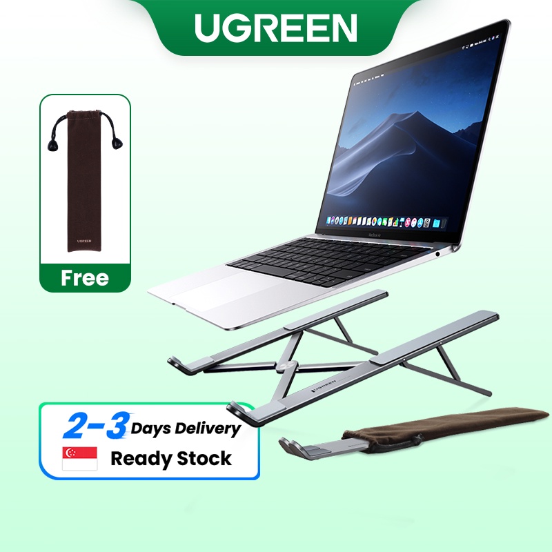 UGREEN Aluminum Foldable Notebook Stand Laptop Stand | Shopee Singapore