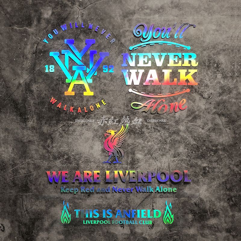 Premier League Liverpool Car Sticker You Will Never Walk Alone Football ...