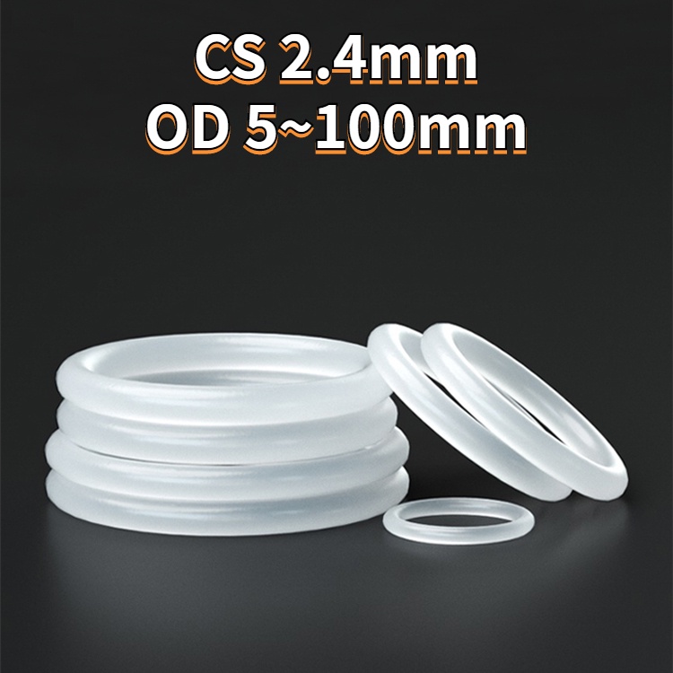 [WDY] Silicone Gasket O-Ring Rubber Ring CS2.4mm * OD8mm-100mm | Shopee ...