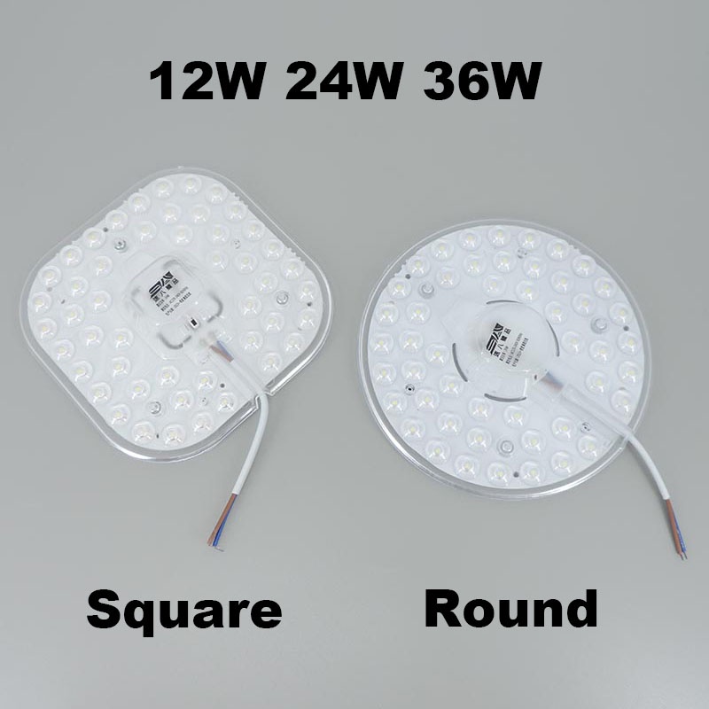 36W 24W 12W LED Ring PANEL Circle white Light source SMD2835 chips LED ...
