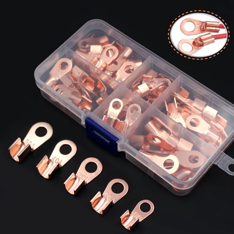 5Pieces OT Type Copper Open Connecting Nose Cable Connector Terminal ...