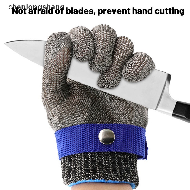 Cut Resistant Stainless Steel Gloves Working Safety Gloves Metal Mesh ...