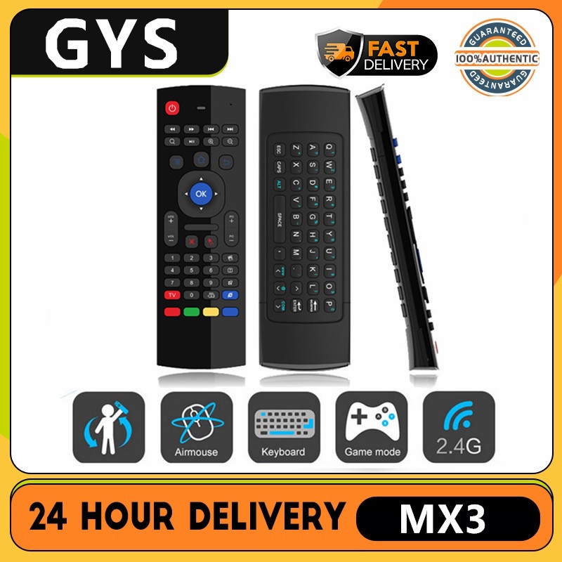 MX3 2.4GHz Air Mouse remote control tv Combo for Android TV Box mx3 ...