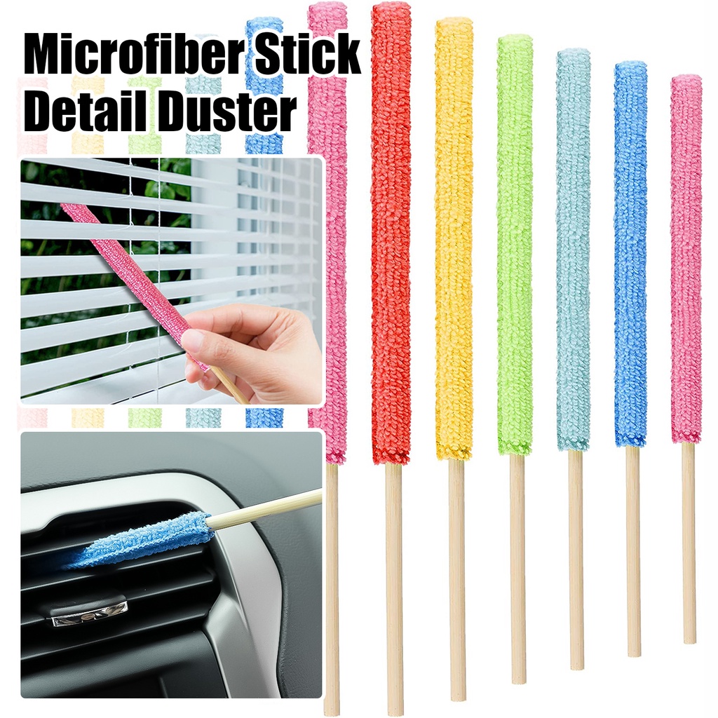 1pc Random Microfiber Detail Duster Stick Long Crevice Cleaning Tool ...