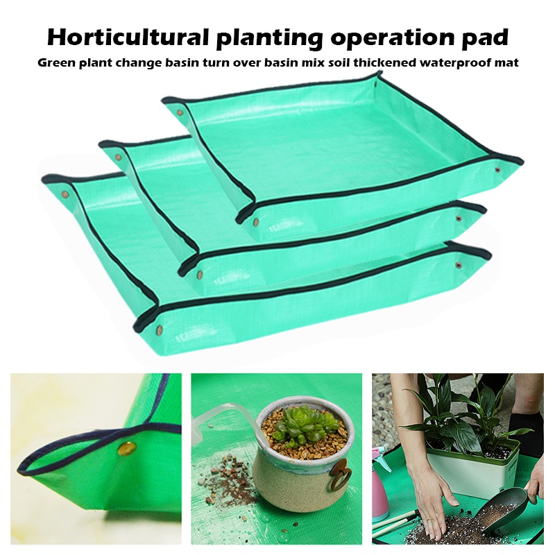 Plant Repotting Mat Portable Indoor Gardening Mat Foldable Plant ...