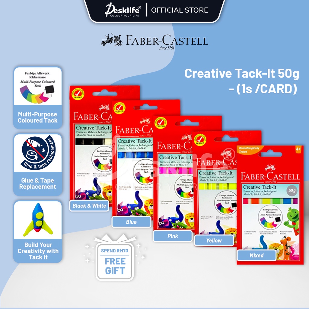 Desklife Faber Castell Creative Tack It 50g - (PCS)[Spend RM70 ...