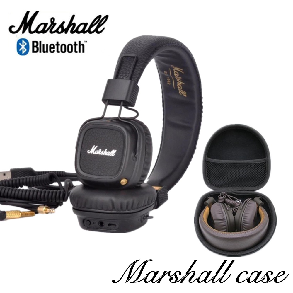 Marshall Major II Wireless Bluetooth Headphones Deep Bass HiFi Headset ...