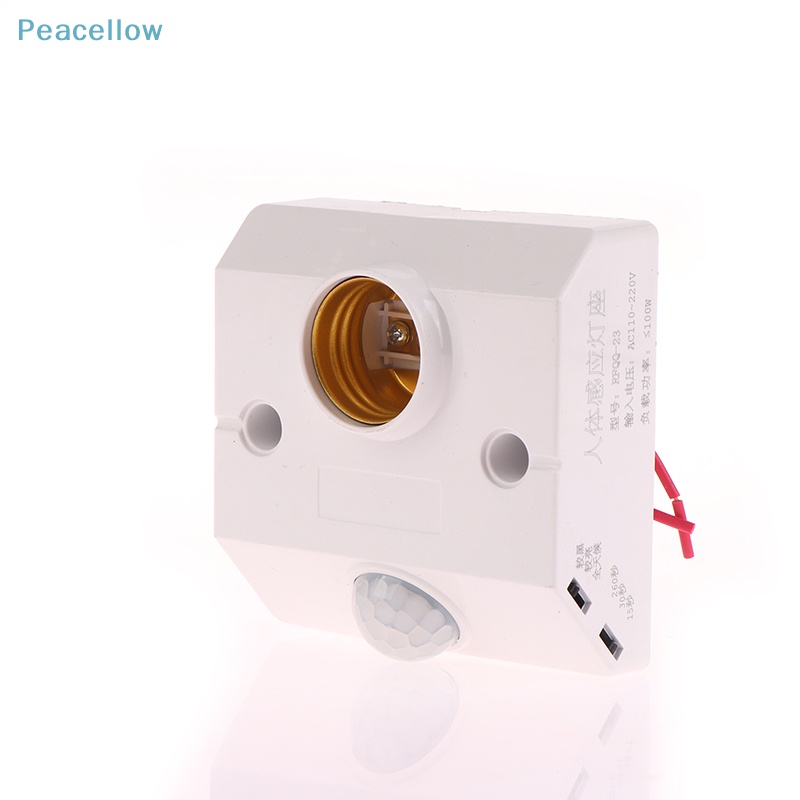 Peacellow For Smart 220V E27 LED Lamp Base Holder Human Body Induction ...