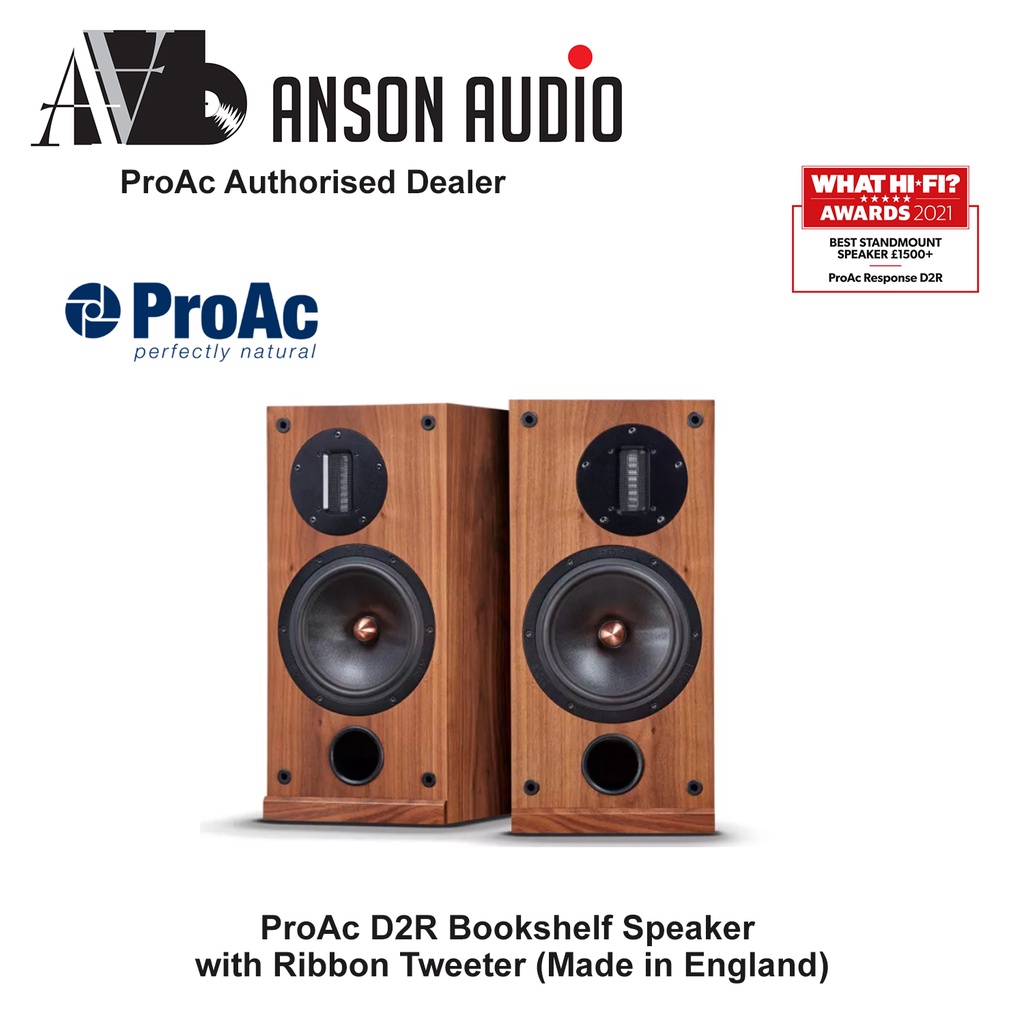 ProAc D2R Bookshelf Speaker with Ribbon Tweeter (Made in England ...