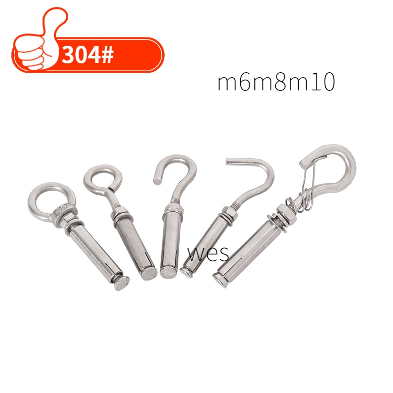 SS 304 Expansion Hook Bolt Anchor Stainless Steel 304 Wall Plug with ...