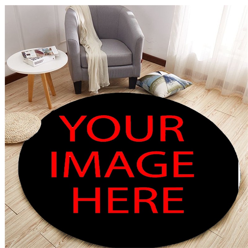 DIY Pictures custom round carpet, 3D printing round carpet, living room ...