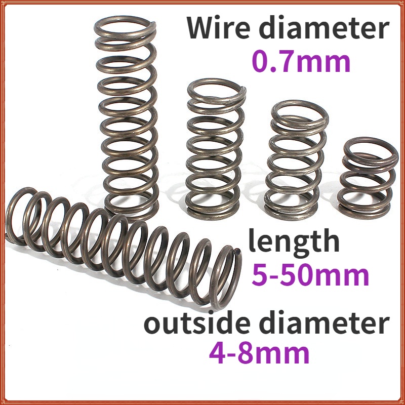 Wire diameter 0.7mm compression spring SUS304 stainless steel OD 4-8mm ...