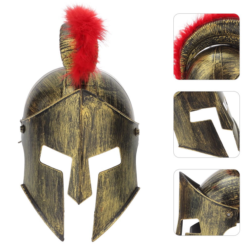 Warrior Helmet Hat Medieval Dresses Plastic Greek Corinthian Armor ...