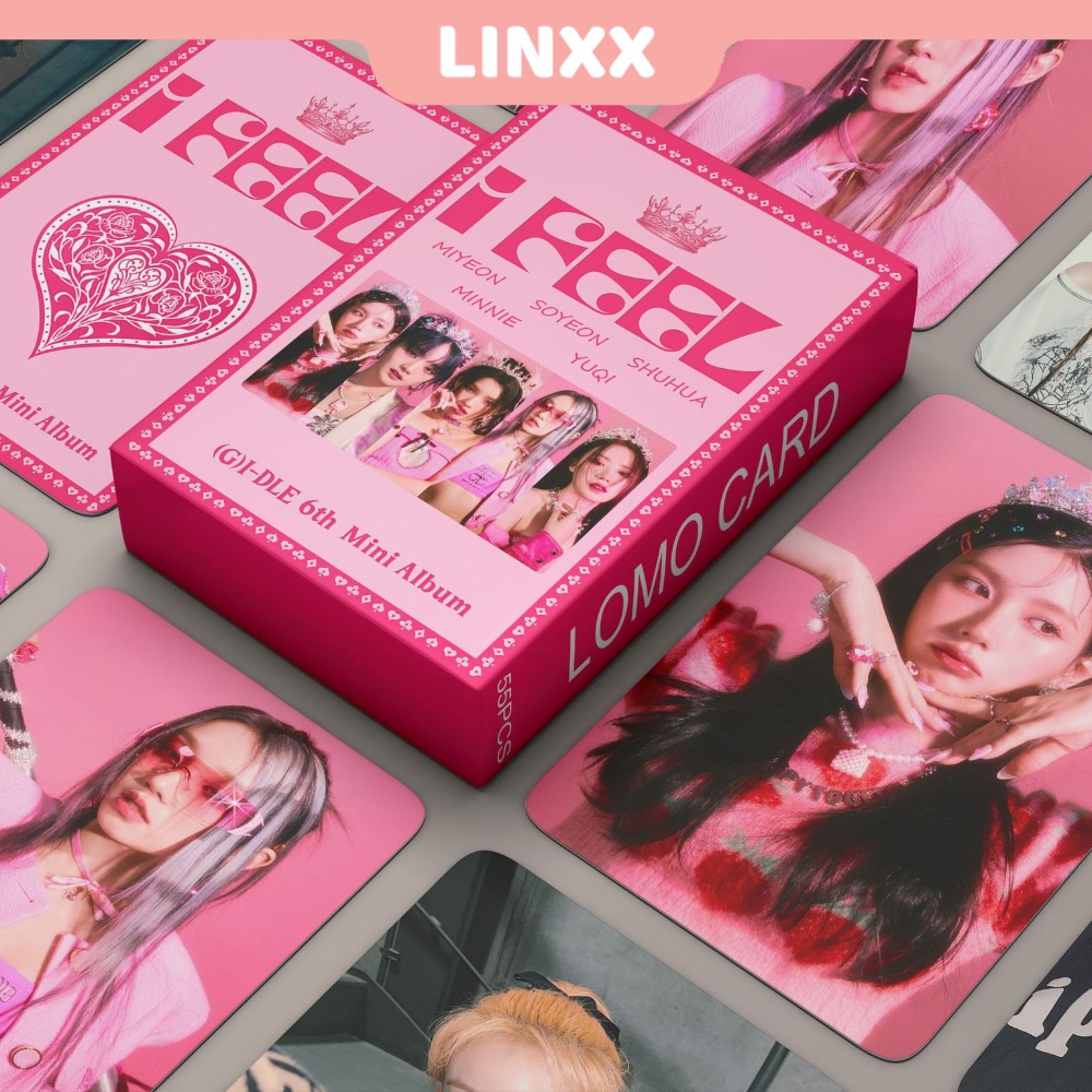 LINXX 55 Pcs (G)-Idle I FEEL Album Lomo Card Kpop Photocards Postcards ...
