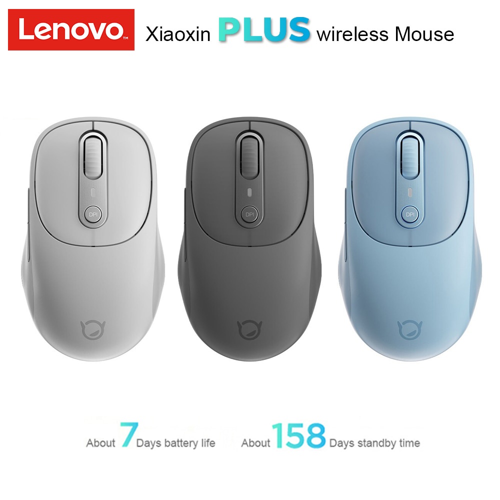 Lenovo Xiaoxin PLUS Bluetooth Mouse with Ergonomic Design Charging ...
