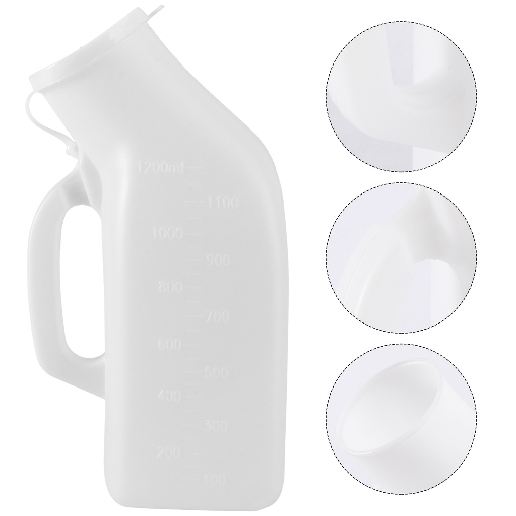 Plastic Urinal Bottle Elderly Hospital Pee Container Personal Men Child ...