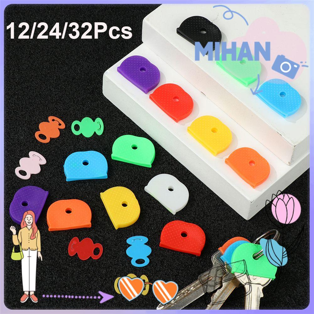 MIHAN 12/24/32pcs Useful Key Cap Covers Silicone Key Identifier Topper ...