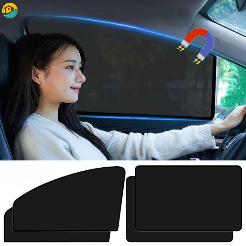 1Pc Magnetic Car Side Window Sun Shade UV Protection Curtain Sunshade ...