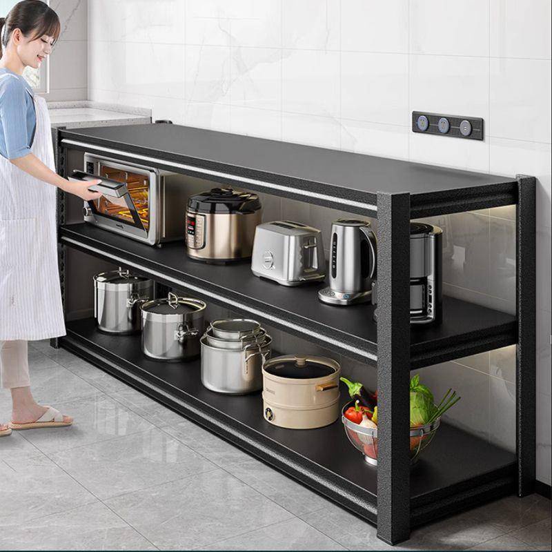 Kitchen storage rack, floor to floor, multi-layer household appliances ...