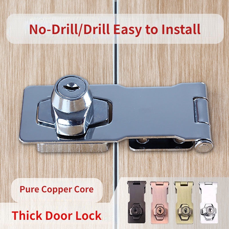 No-Drill/Drill Drawer Lock with Keys Lock Tag Lock Cabinet Lock Wooden ...