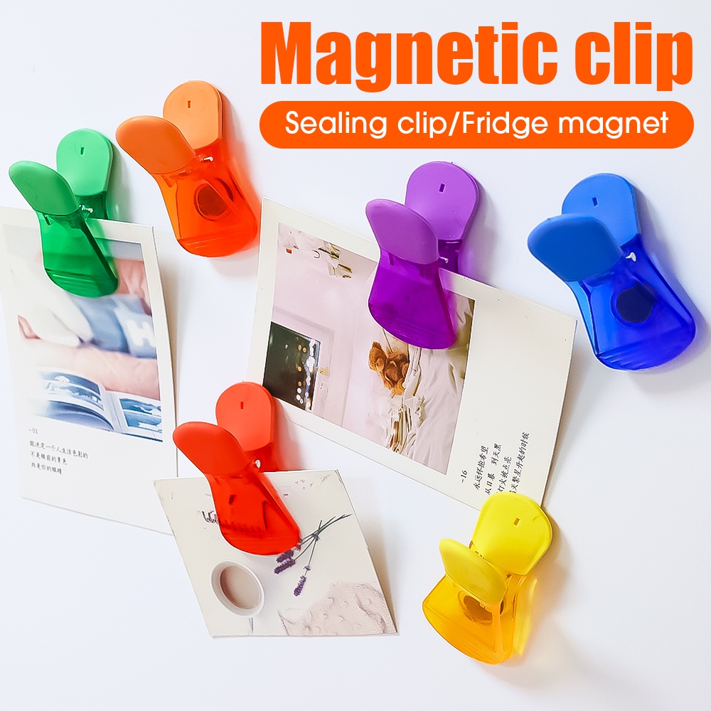 Magnetic Metal Clips Refrigerator Whiteboard Wall Fridge Magnetic Memo ...