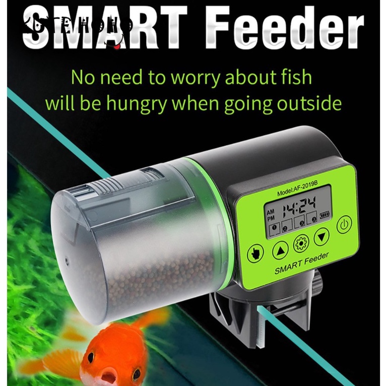 Automatic Fish Feeder Smart Timing Electric Feeding Tool Aquarium Food ...
