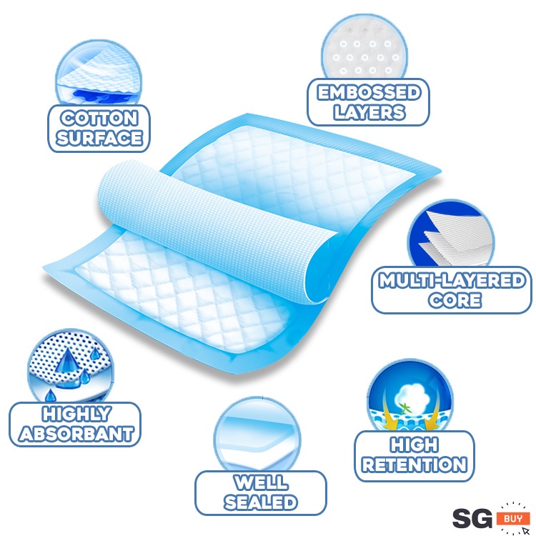 50/100 Pc Disposable Adult Nursing Pad Incontinence Sheet for Elderly ...