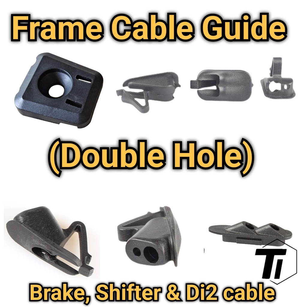 Bike Frame Cable Guide Cover | Double Hole | Shifting Brake Cable Di2 ...