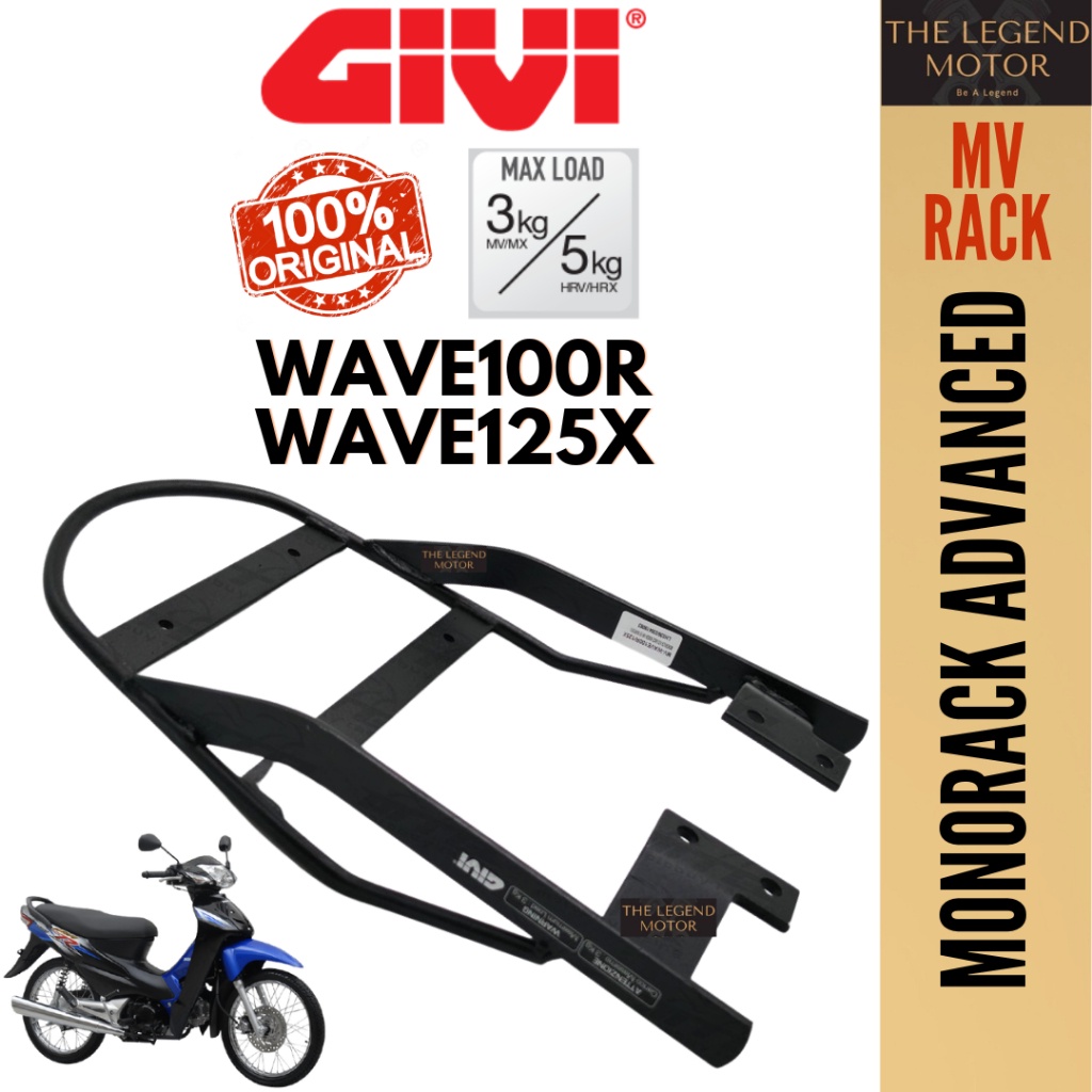 WAVE100R WAVE125X ULTIMO WAVE100 R WAVE125 X GIVI MV MONORACK ADVANCE ...