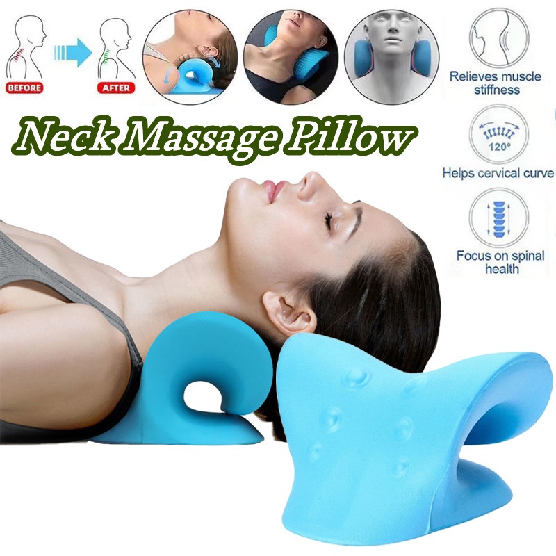 Neck Massage Pillow Neck Stretcher Gravity Shiatsu Neck Pillow For Neck ...