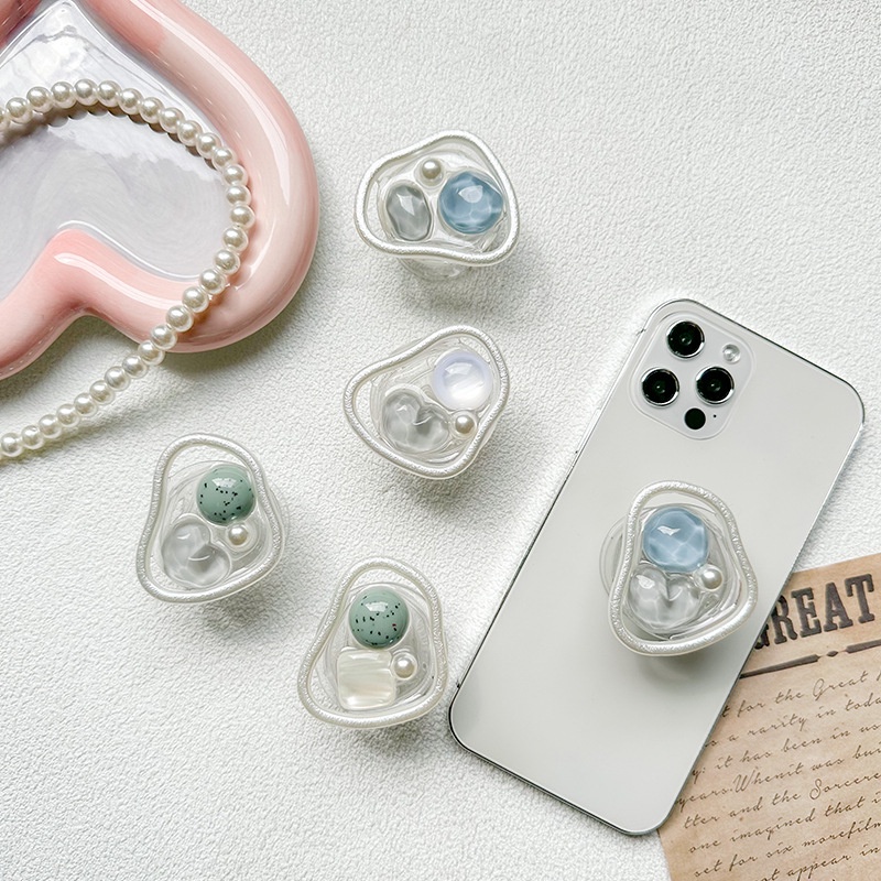 Green Diamond Pearl Plain Color Phone Grips Griptok Bracket Plain Phone ...