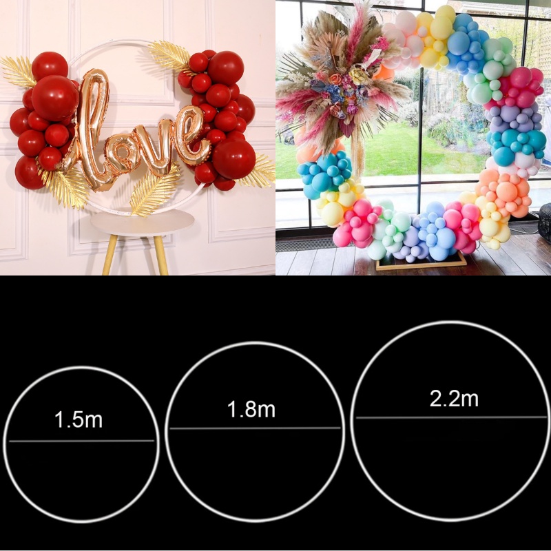 60-200cm Balloon Ring Stand Balloon Arch Circle Ring Stand Round Wreath ...