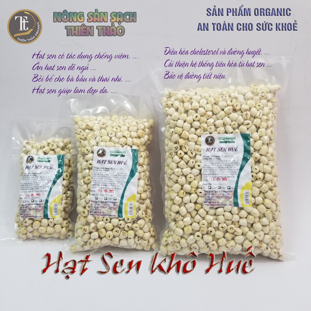 Hue dried lotus seeds type 1 Thien Thao Organic | Shopee Singapore