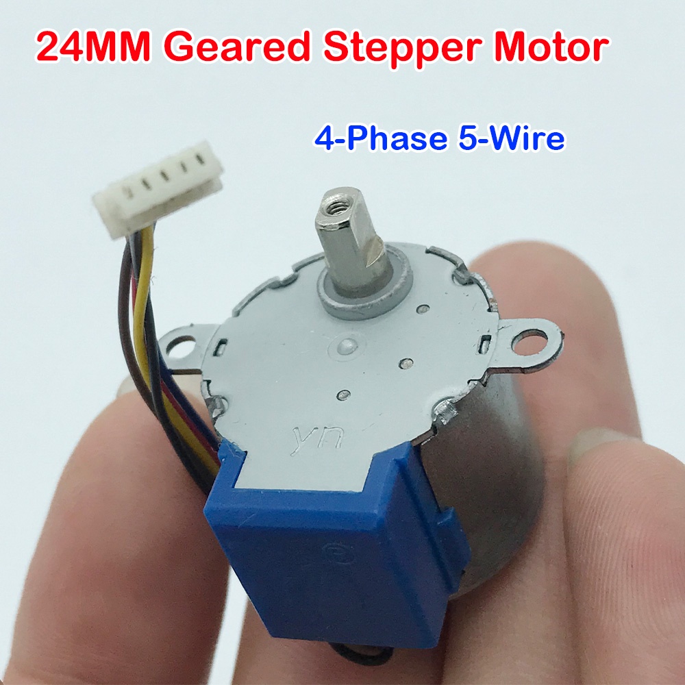 Dc 5V 4-Phase 5-Wire Micro 24mm Stepper Motor Small 24BYJ Gear Speed ...