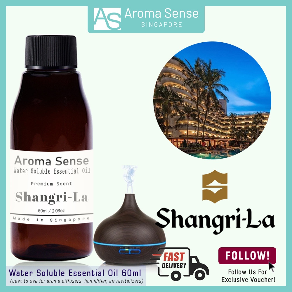 Aroma Sense Shangri-La Hotel Water Soluble Essential Oil (60ml) Fresh ...